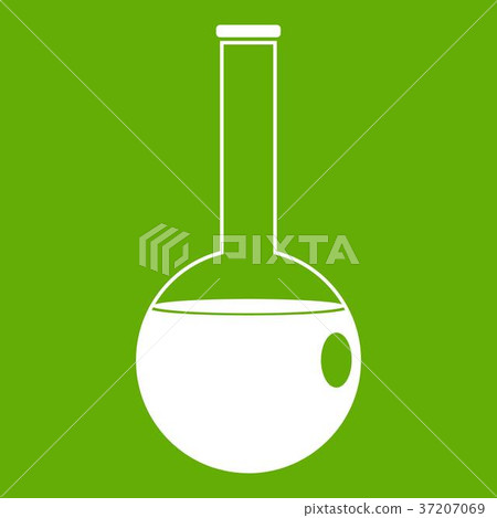 Chemical beaker icon green - Stock Illustration [37207069] - PIXTA