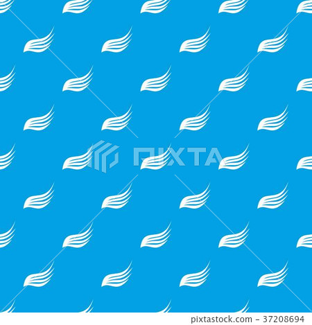 Wing pattern seamless blue - Stock Illustration [37208694] - PIXTA
