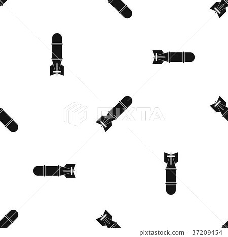 Bomb pattern seamless black - Stock Illustration [37209454] - PIXTA