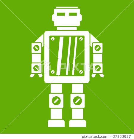 Abstract robot icon green - Stock Illustration [37233937] - PIXTA