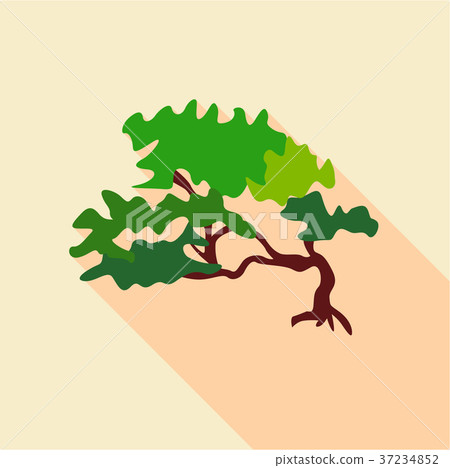 Small tree icon, flat style - Stock Illustration [37234852] - PIXTA
