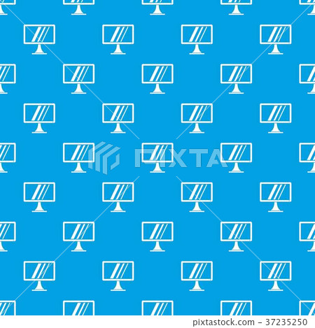 Computer monitor pattern seamless blue - Stock Illustration [37235250 ...