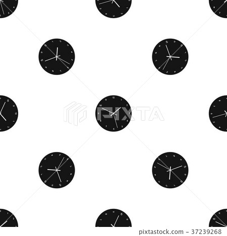 Watch pattern seamless black - Stock Illustration [37239268] - PIXTA