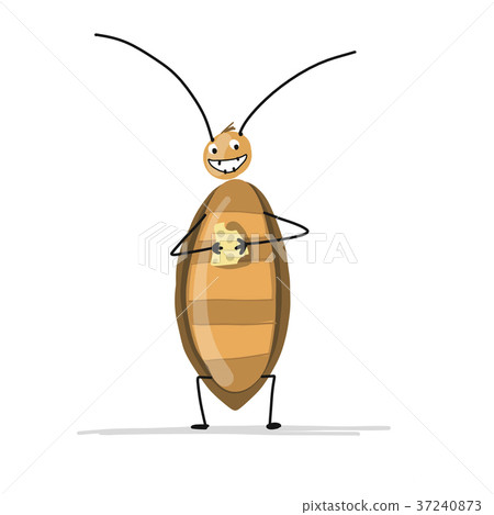 Funny cockroach for your design - Stock Illustration [37240873] - PIXTA