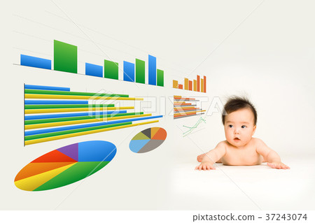 Baby baby graph - Stock Illustration [37243074] - PIXTA
