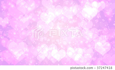 love Valentine's with hearts on pink, light star - Stock Illustration ...