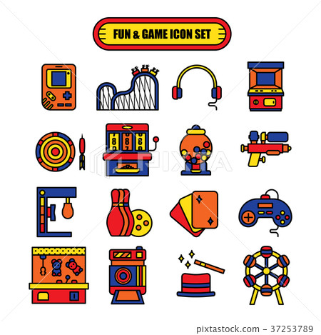 Fun and Game Icon Set - Stock Illustration [37253789] - PIXTA