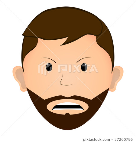 Angry man avatar - Stock Illustration [37260796] - PIXTA