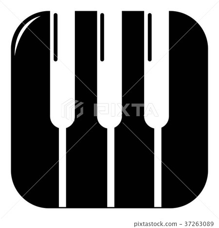 Piano keys icon , simple style - Stock Illustration [37263089] - PIXTA
