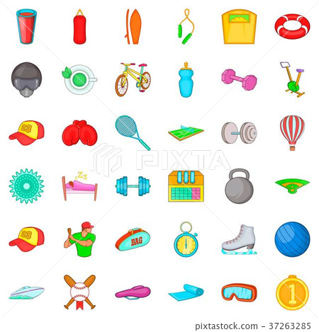 Training icons set, cartoon style - Stock Illustration [37263285] - PIXTA