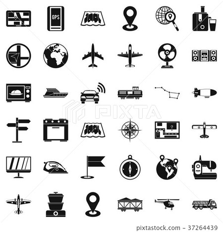 Digital icons set, simple style - Stock Illustration [37264439] - PIXTA