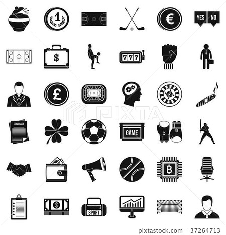 Fortune icons set, simple style - Stock Illustration [37264713] - PIXTA