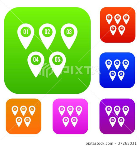 Pointer marks set collection - Stock Illustration [37265031] - PIXTA