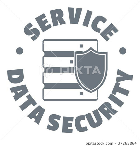 Service data security logo, simple style - Stock Illustration [37265864 ...