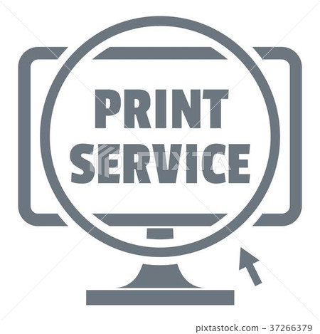 Print service logo, simple style - Stock Illustration [37266379] - PIXTA