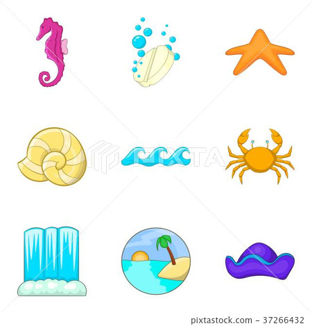 Dip icons set, cartoon style - Stock Illustration [37266432] - PIXTA