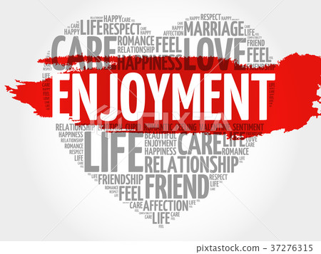 Enjoyment word cloud collage - Stock Illustration [37276315] - PIXTA