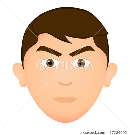Angry man avatar - Stock Illustration [37284093] - PIXTA