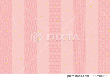 Pink Japanese style background Traditional... - Stock Illustration ...