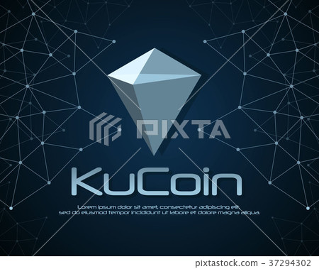 Ku Coin blockchain background design-插圖素材 [37294302] - PIXTA圖庫