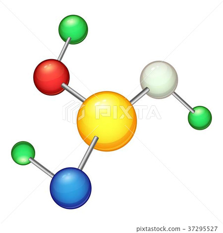 Molecule icon, cartoon style - Stock Illustration [37295527] - PIXTA