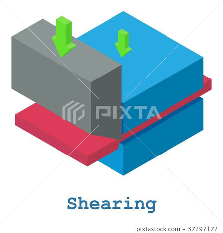 Shearing metalwork icon, isometric 3d style - Stock Illustration ...