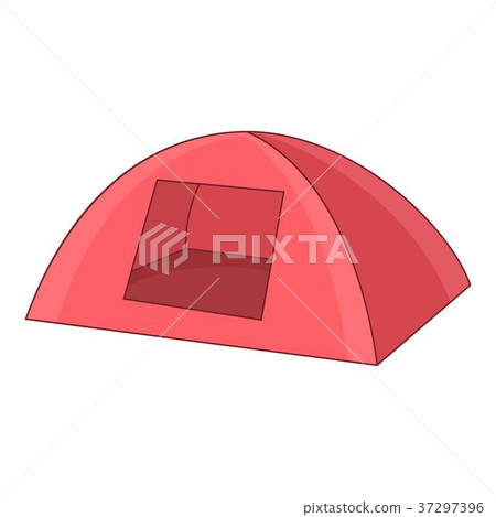 Pink tent icon, cartoon style - Stock Illustration [37297396] - PIXTA