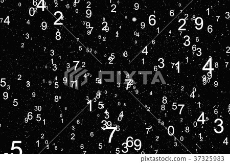 Abstract math number background - Stock Illustration [37325983] - PIXTA
