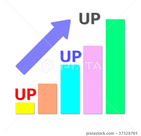 UP to graph - Stock Illustration [37328765] - PIXTA