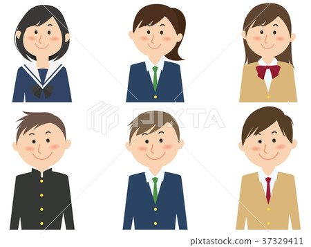 A high school student - Stock Illustration [37329411] - PIXTA