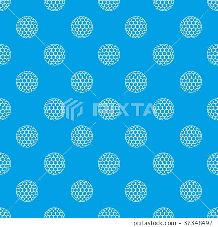 Black and white golf ball pattern seamless blue - Stock Illustration ...
