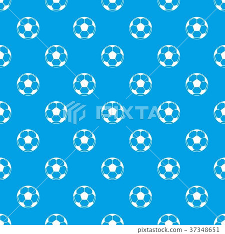 Football or soccer ball pattern seamless blue - Stock Illustration ...