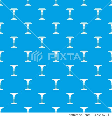 Bar stool pattern seamless blue - Stock Illustration [37348721] - PIXTA