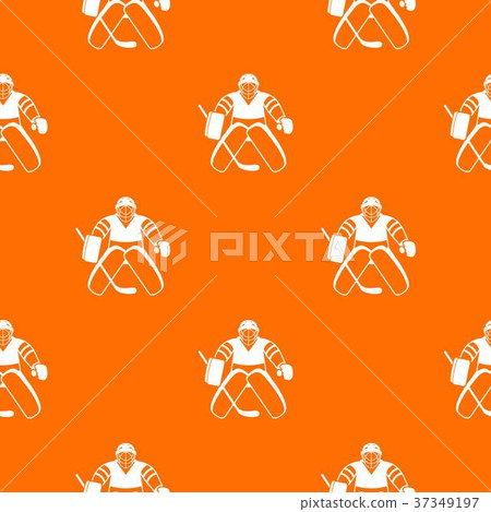 Hockey goalkeeper pattern seamless - Stock Illustration [37349197] - PIXTA