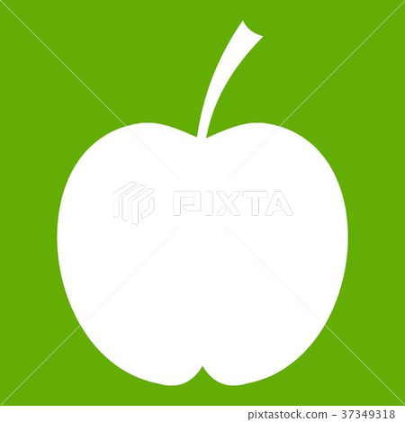 Checkered apple icon green - Stock Illustration [37349318] - PIXTA