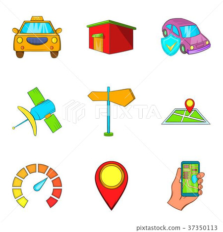 Signaling icons set, cartoon style - Stock Illustration [37350113] - PIXTA