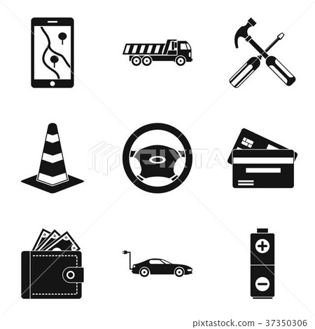 Belay icons set, simple style - Stock Illustration [37350306] - PIXTA