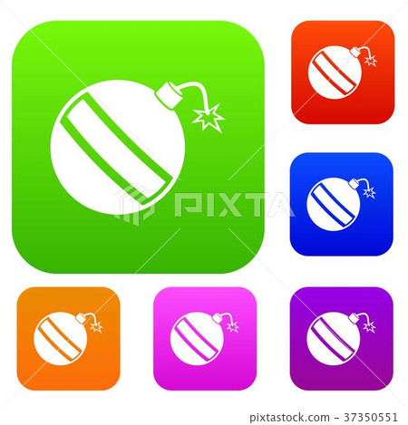 Bomb set color collection - Stock Illustration [37350551] - PIXTA