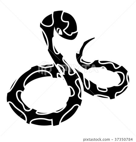 Boa snake icon, simple style - Stock Illustration [37350784] - PIXTA