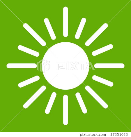 Sun icon green - Stock Illustration [37351053] - PIXTA