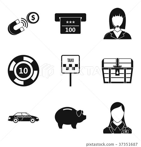 Pillage icons set, simple style - Stock Illustration [37351687] - PIXTA