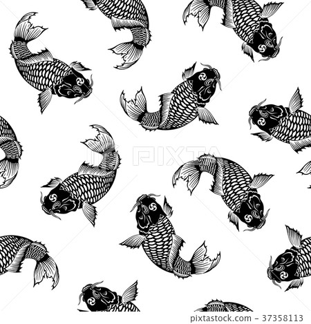Japanese-style samurai pattern, - Stock Illustration [37358113] - PIXTA