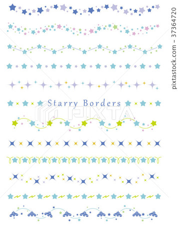 Star border set - Stock Illustration [37364720] - PIXTA