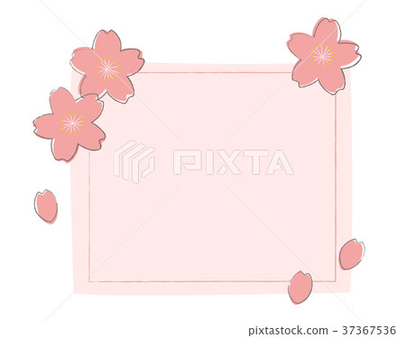 Cherry tree frame - Stock Illustration [37367536] - PIXTA