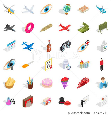 Propensity icons set, isometric style-插圖素材 [37374710] - PIXTA圖庫