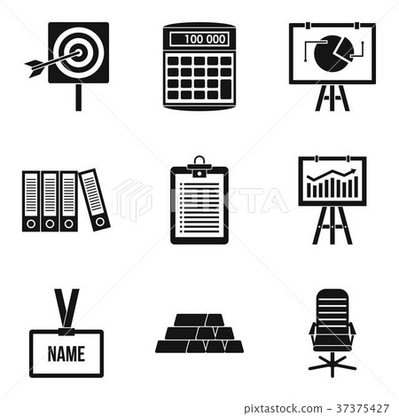 Mint icons set, simple style - Stock Illustration [37375427] - PIXTA