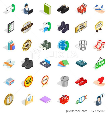 Operator icons set, isometric style - Stock Illustration [37375465] - PIXTA