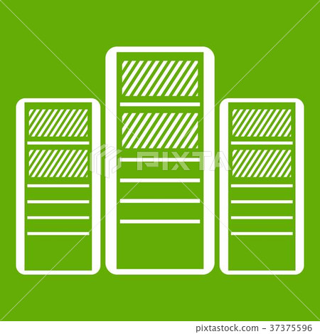 Database servers icon green - Stock Illustration [37375596] - PIXTA