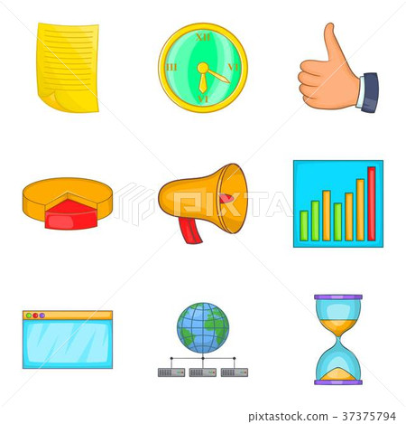 Units icons set, cartoon style - Stock Illustration [37375794] - PIXTA