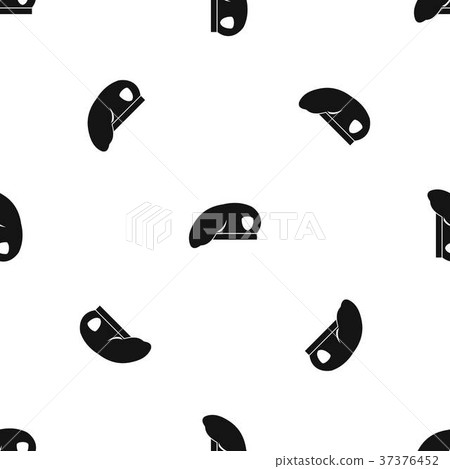 Military beret pattern seamless black - Stock Illustration [37376452 ...